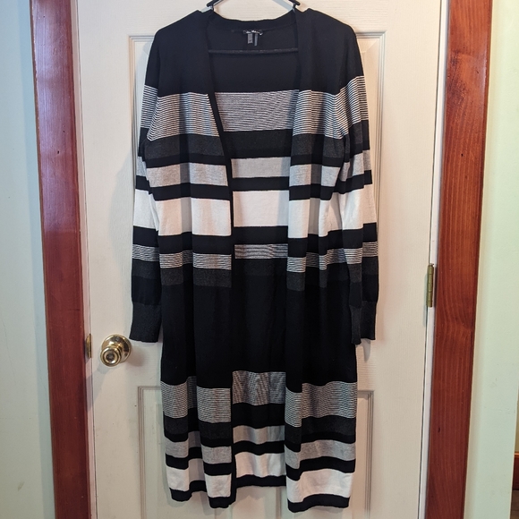 Vila Milano | Sweaters | Floor Length Cardigan Horizontal Stripes In ...
